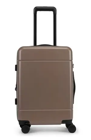 CALPAK 22-inch Expandable Carry-on Suitcase - Chocolate