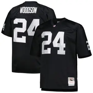 Mitchell & Ness Charles Woodson Las Vegas Raiders 1998 Retired Player Replica Jersey By - Black