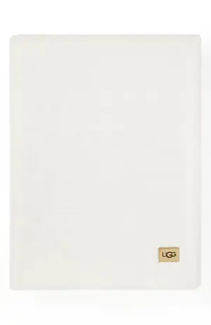 UGG Marcella Faux Fur Throw Blanket - Snow