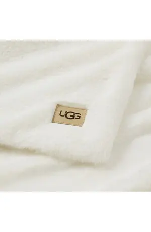 UGG Marcella Faux Fur Throw Blanket - Snow