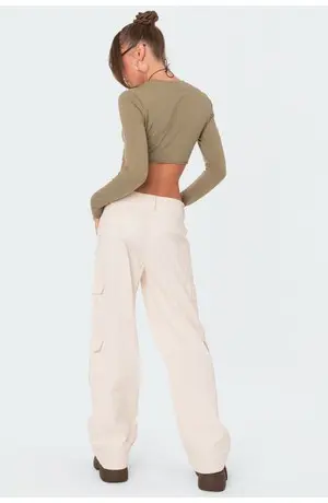 EDIKTED Slash Crop Top