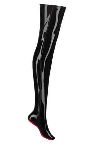 CHRISTIAN LOUBOUTIN Chaussette Over The Knee Glossy Sock