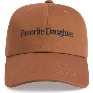 FAVORITE DAUGHTER Favorite Daughter Classic Logo Baseball Cap Camel/black
