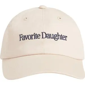 FAVORITE DAUGHTER Favorite Daughter Classic Logo Baseball Cap Khaki
