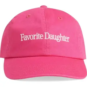 FAVORITE DAUGHTER Classic Logo Baseball Cap - Pink