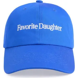 FAVORITE DAUGHTER Favorite Daughter Classic Logo Baseball Cap Royal/ivory