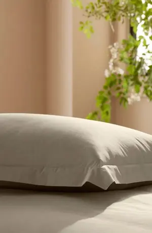 BOLL & BRANCH Percale Hemmed 300 Thread Count Duvet Cover & Shams Set