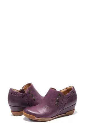 HALSA FOOTWEAR Devina Wedge Bootie - Dark Purple