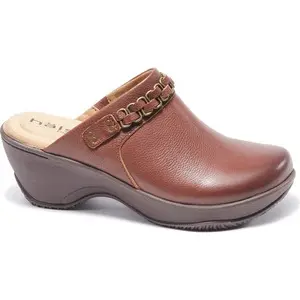 HALSA FOOTWEAR Chloe Clog - Dark Brown