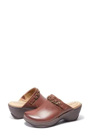 HALSA FOOTWEAR Chloe Clog - Dark Brown