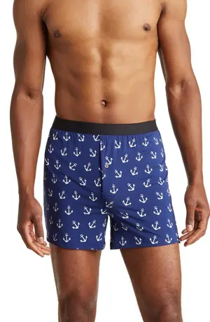 MEUNDIES Knit Boxers Anchors Away