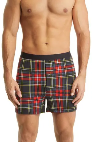 MEUNDIES Knit Boxers Festive Plaid
