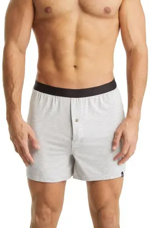 MEUNDIES Knit Boxers Heather Grey