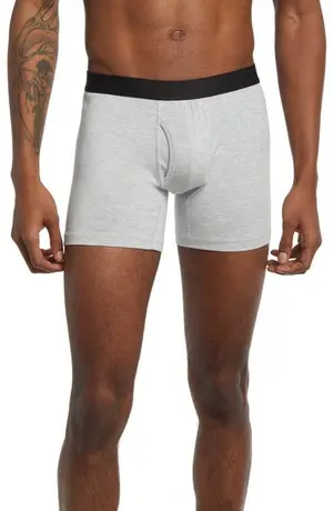 MEUNDIES Stretch Boxer Briefs Heather Grey