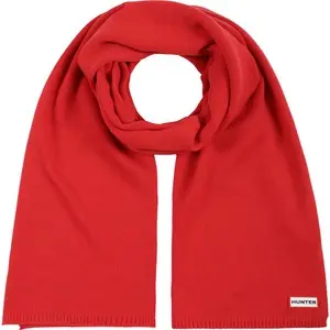 Hunter Play Essential Recycled Polyester Blend Scarf Logo Red