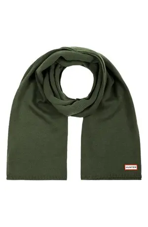 Hunter Play Essential Recycled Polyester Blend Scarf Maa Green