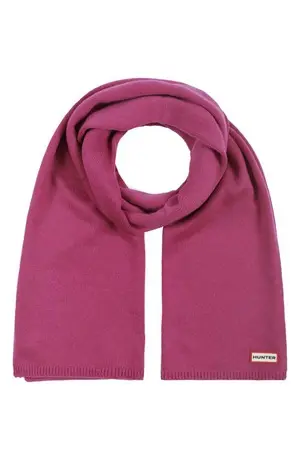 Hunter Play Essential Recycled Polyester Blend Scarf Prismatic Pink