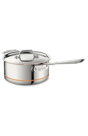 ALL-CLAD Copper Core 5-ply Bonded 3-quart Sauce Pan With Lid - Silver