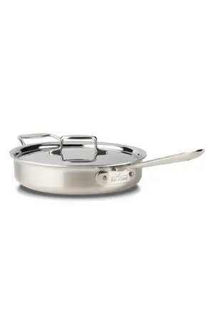 ALL-CLAD D5 Stainless Brushed 5-ply Bonded 3-quart Sauté Pan With Lid - Silver