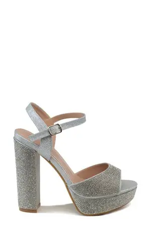 TOUCH UPS Lynx Platform Sandal - Silver