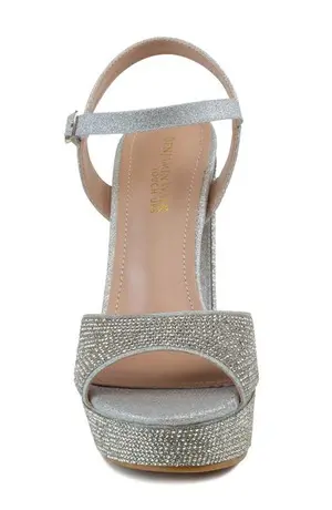 TOUCH UPS Lynx Platform Sandal - Silver