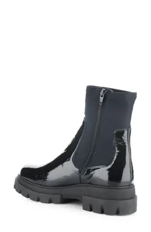 BOS. & CO. Five Waterproof Chelsea Boot - Black Patent/trico