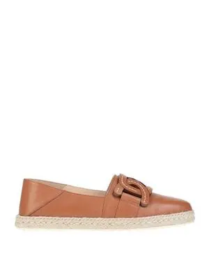 TOD'S Leather Espadrilles - Tan