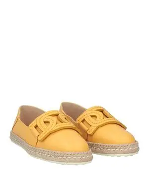 TOD'S Leather Espadrilles - Yellow