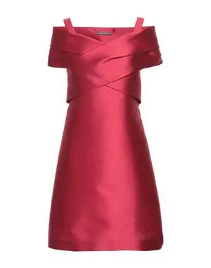 Alberta Ferretti Woman Midi Dress Light Blue Size 10 Silk Red