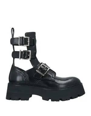 Alexander McQueen Ankle Boots In Leather
