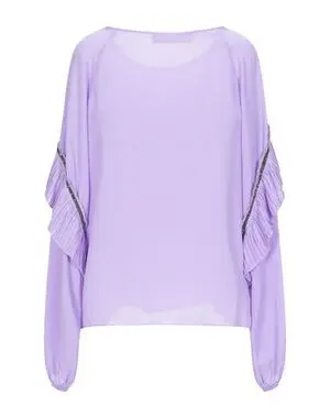 FRANKIE MORELLO Ruched Top - Light Purple