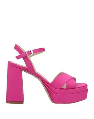 NILA & NILA Ankle Strap Sandals - Fuchsia
