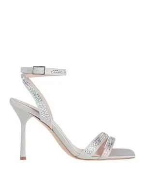 Liu Jo Embellished Sandals With Crystal Detailing - Grey