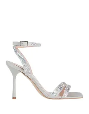 Liu Jo Embellished Sandals With Crystal Detailing - Grey