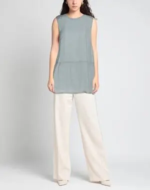 Aspesi Woven Sleeveless Top - Pastel Blue