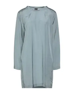 Aspesi ASPESI Acetate And Cupro Satin Top Pastel Blue