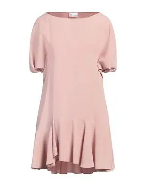 Red Valentino Mini Dress In Acetate And Viscose - Pink