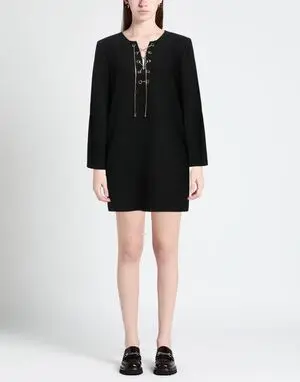 SIMONA CORSELLINI Mini Trapeze Dress - Black