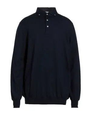 GRAN SASSO Virgin Wool Polo Sweater