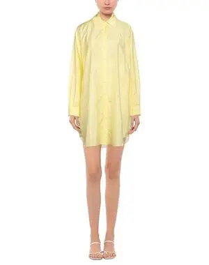 DOUUOD Mini Shirt Dress - Yellow