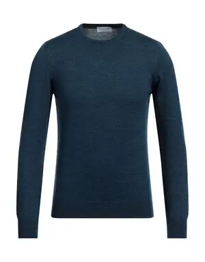 GRAN SASSO GRAN SASSO Virgin Wool Crew Neck Sweater Blue