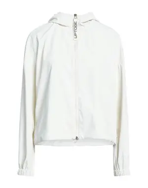 UP TO BE Solid Color Windbreaker - White