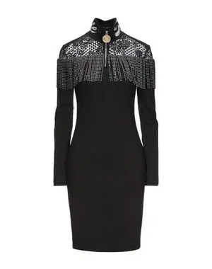 FRANKIE MORELLO Mini Dress With Lace And Crystals