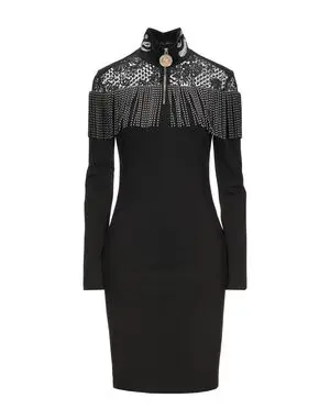 FRANKIE MORELLO Mini Dress With Lace And Crystals
