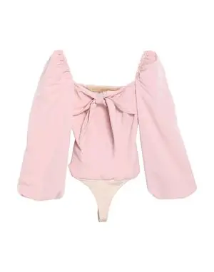 JIJIL Bodysuit With Bow Detail - Pink