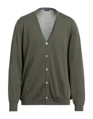DRUMOHR Cotton Military Cardigan - Green