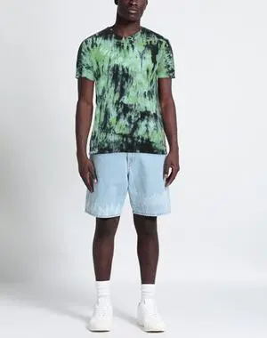 AMI Paris T-shirt Size Cotton, Elastane - Light Green