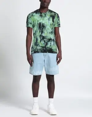 AMI Paris T-shirt Size Cotton, Elastane - Light Green