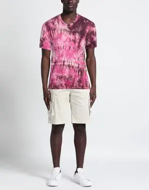 AMI Paris T-shirt Size Cotton, Elastane - Pink