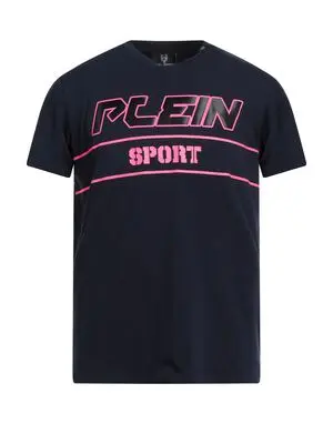 PLEIN SPORT T-shirt Size Cotton, Elastane - Dark Blue